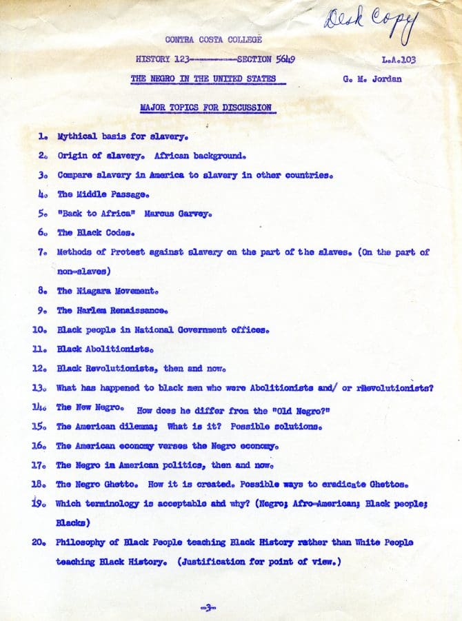 Jordan (Gladys) Papers | Oakland Public Library