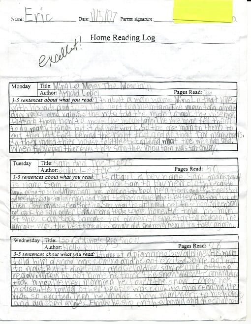 Home Reading Log | Oakland Public Library