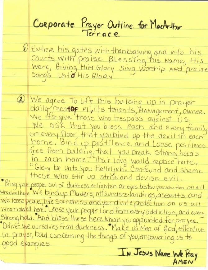 Corporate Prayer | Oakland Public Library