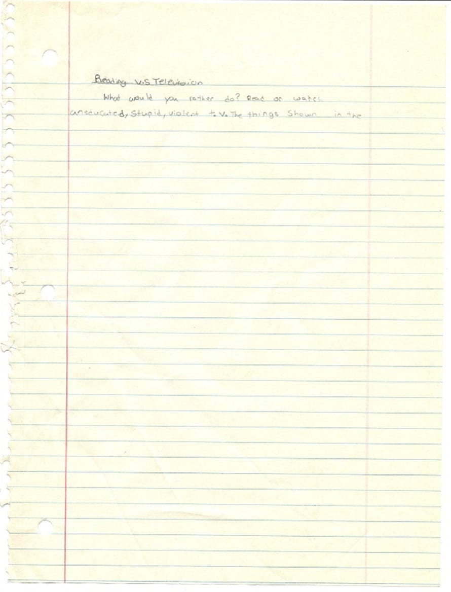 Reading Vs Television | Oakland Public Library