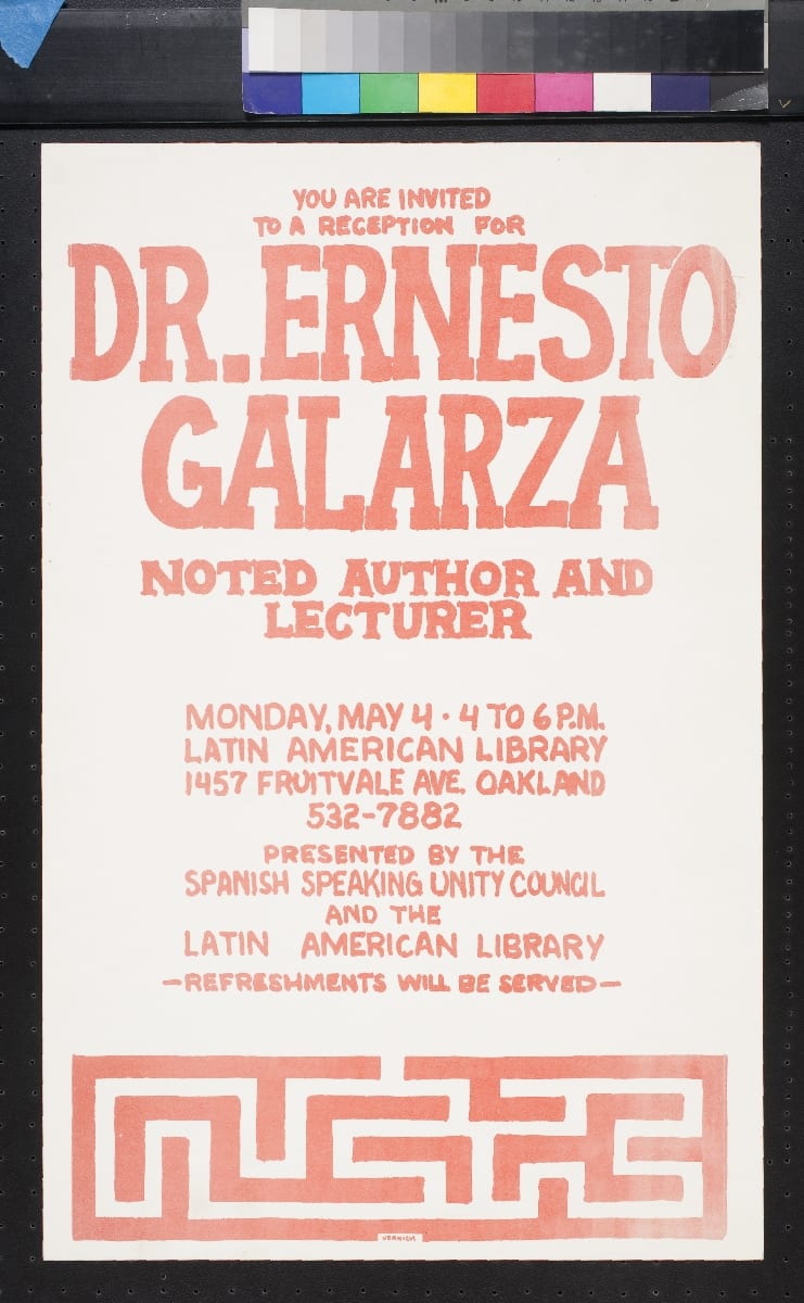 Dr. Ernesto Galarza (c. 1970’s) | Oakland Public Library