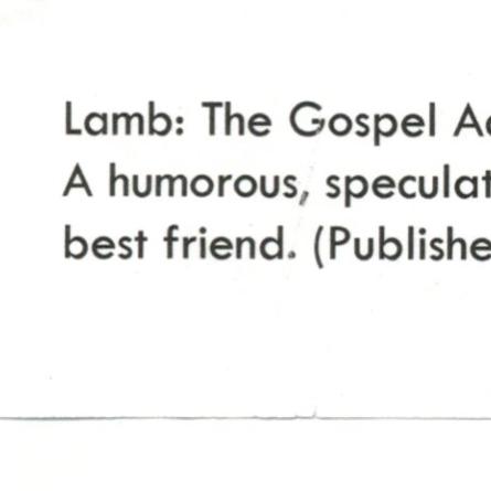 Lamb | Oakland Public Library