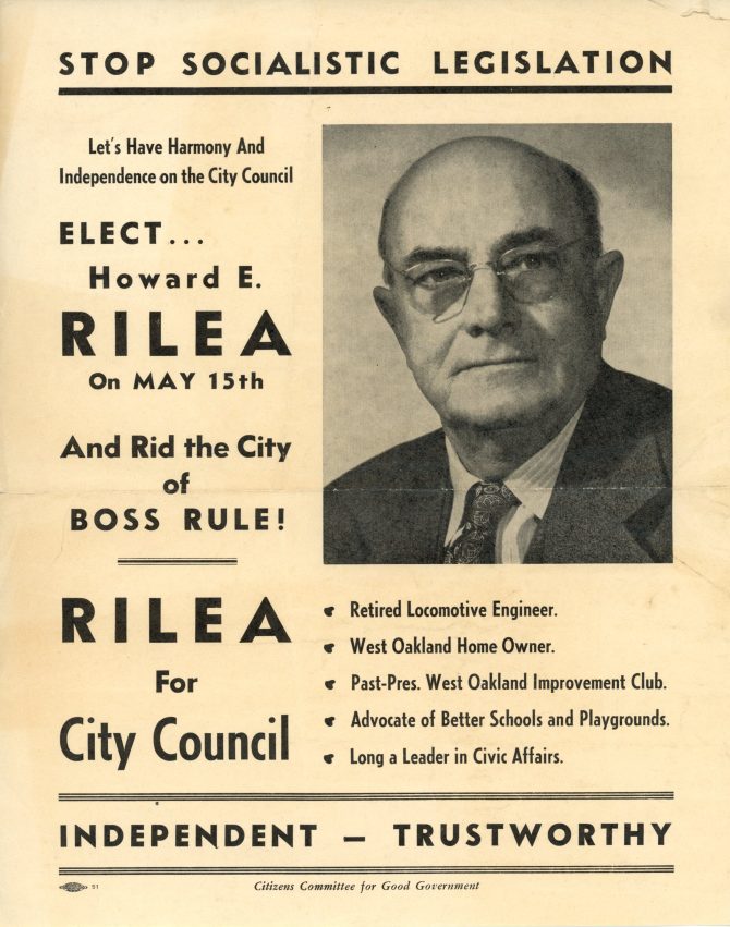 Rilea Family Papers, 1931-1964 | Oakland Public Library