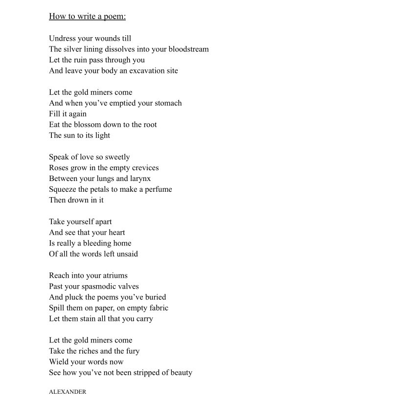 How to Write a Poem | Oakland Public Library