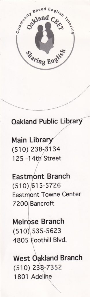 Learn English | Oakland Public Library